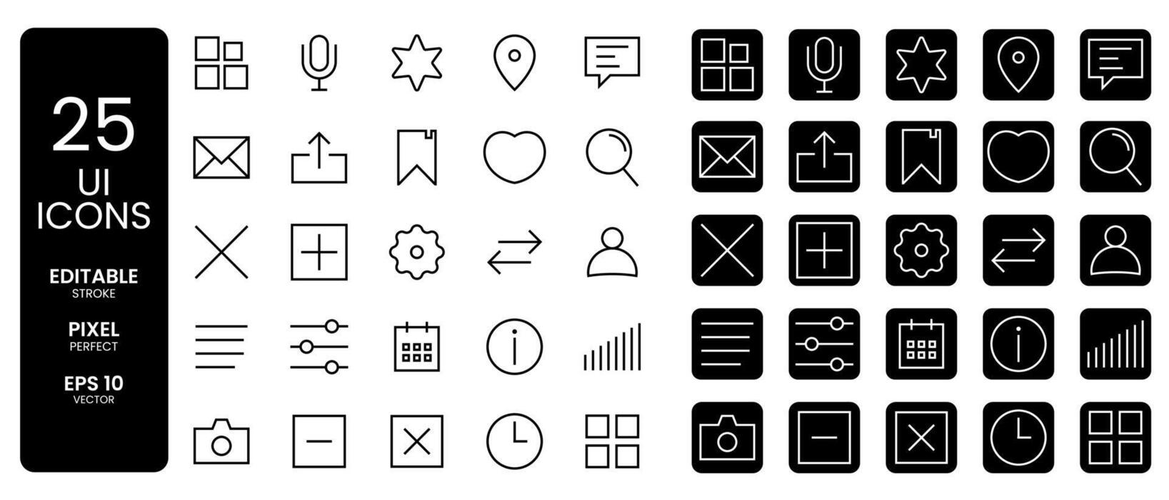 Ui Icon Set Vector Art Icons And Graphics For Free Download
