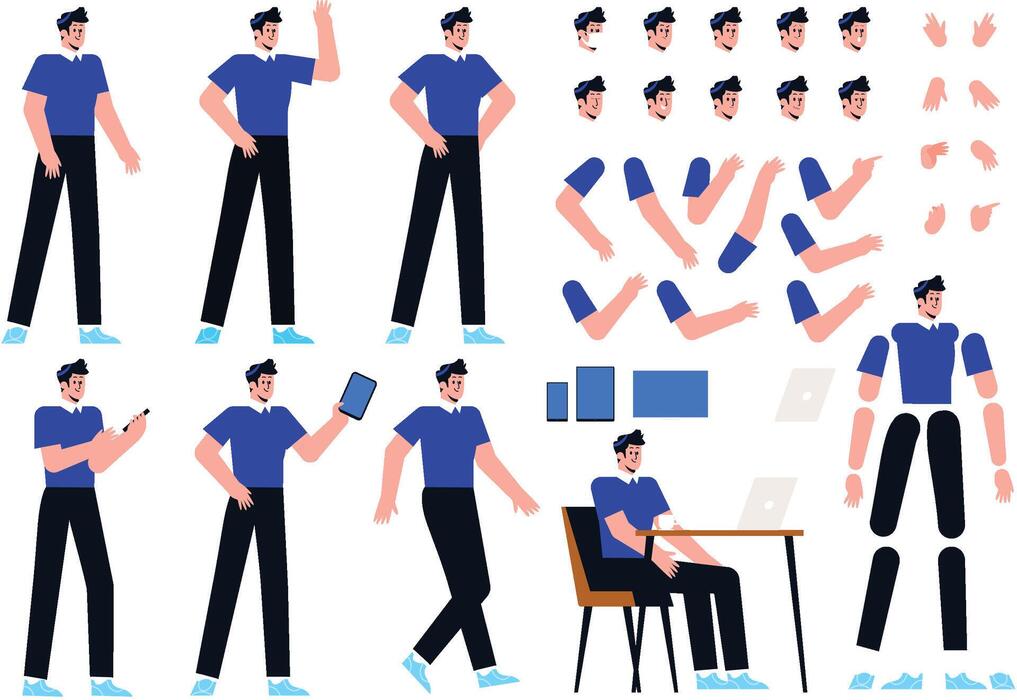 2d Character Animation Vector Art, Icons, and Graphics for Free Download