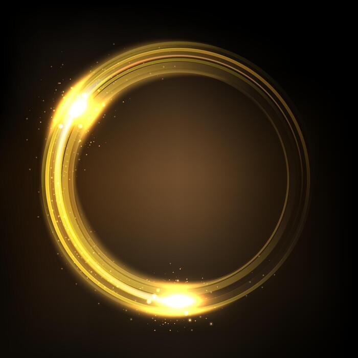 Golden Light Circle Vector Art, Icons, and Graphics for Free Download