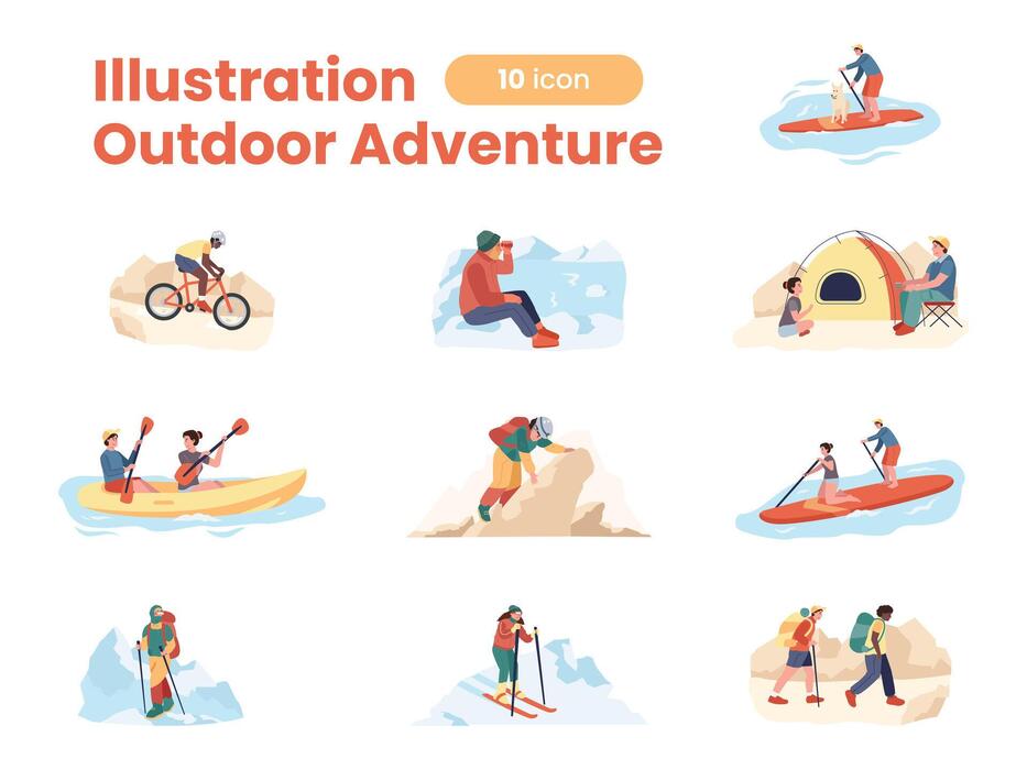 Outdoor Activities Clipart Vector Art, Icons, and Graphics for Free ...