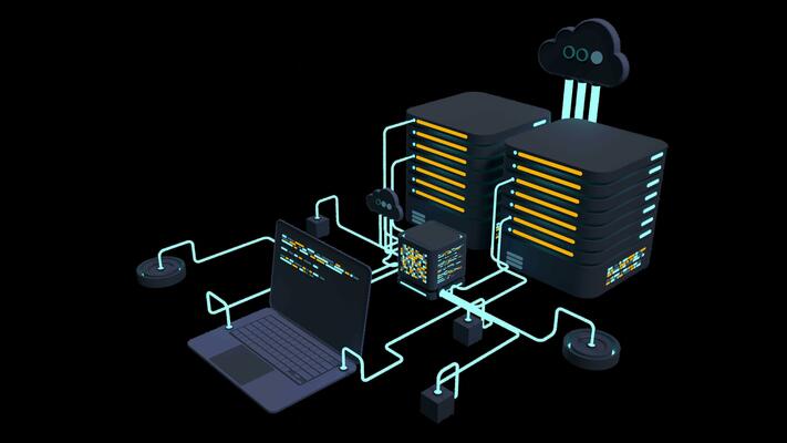 Cloud Computing Animation Stock Video Footage For Free Download