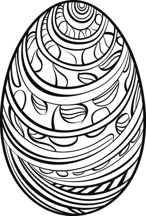 Easter Egg Black And White Vector Art, Icons, and Graphics for Free ...