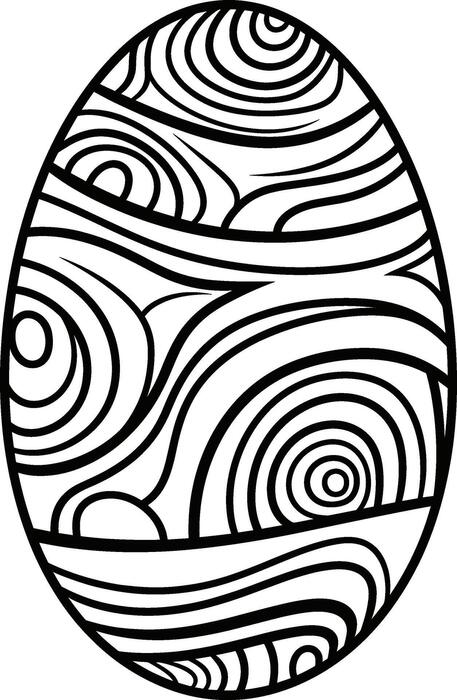 Easter Egg Black And White Vector Art, Icons, and Graphics for Free ...