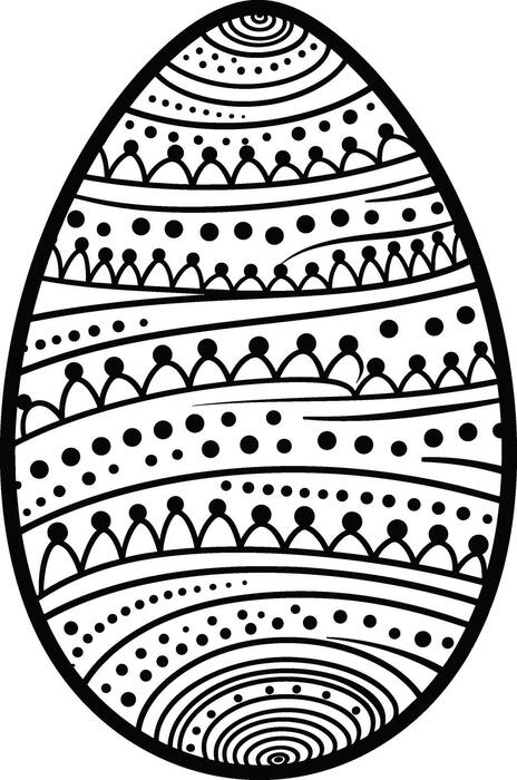 Easter Egg Black And White Vector Art, Icons, and Graphics for Free ...