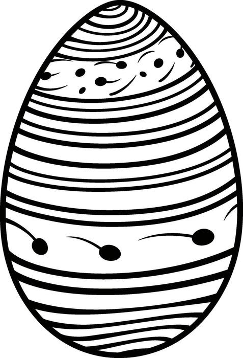 Easter Egg Black And White Vector Art, Icons, and Graphics for Free ...