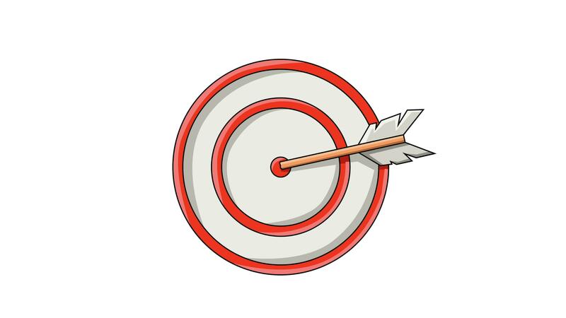 Animation forms an arrow target board icon 35616327 Stock Video at Vecteezy