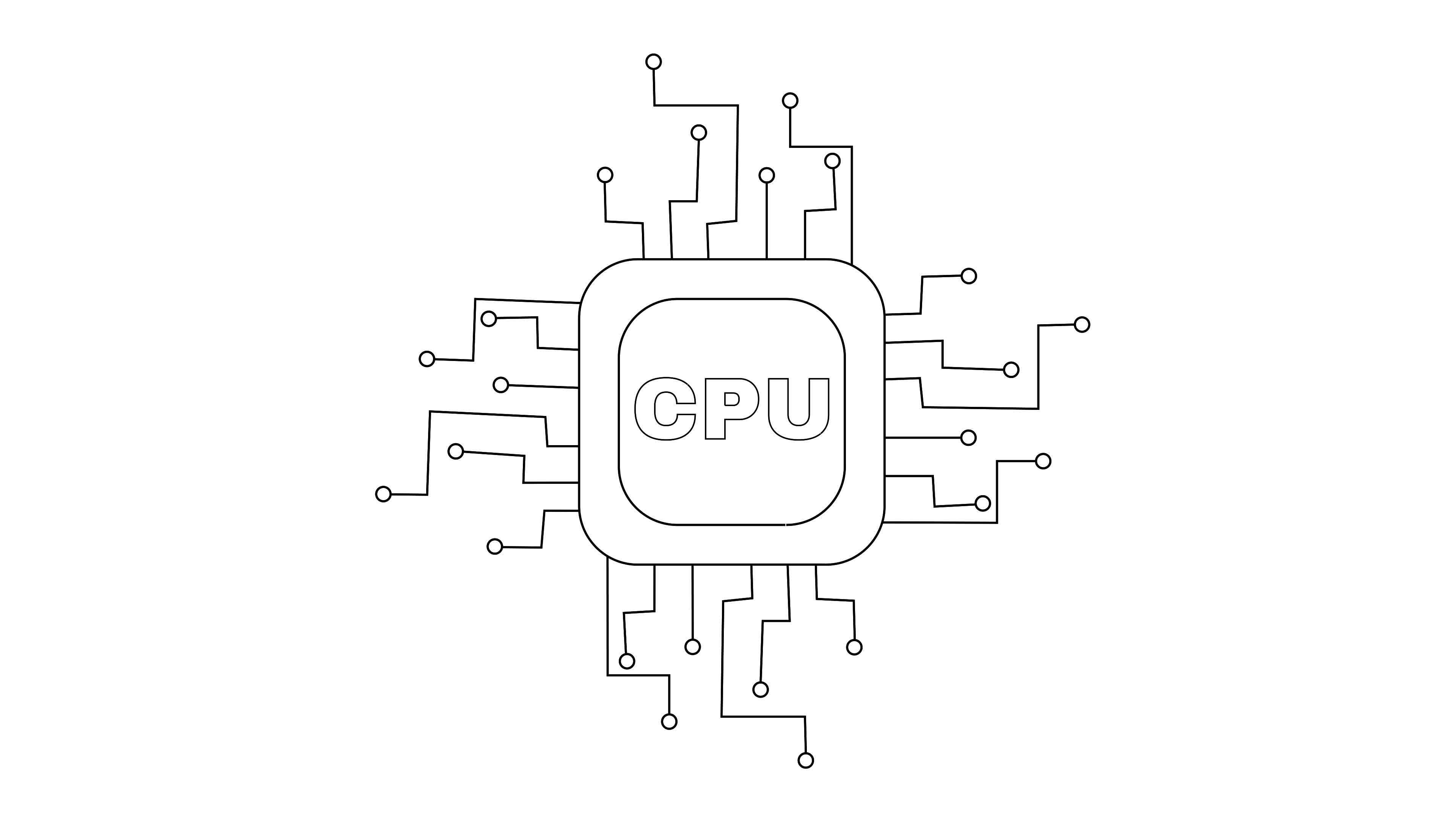 animated video of a computer component CPU icon sketch 35616381 Stock ...