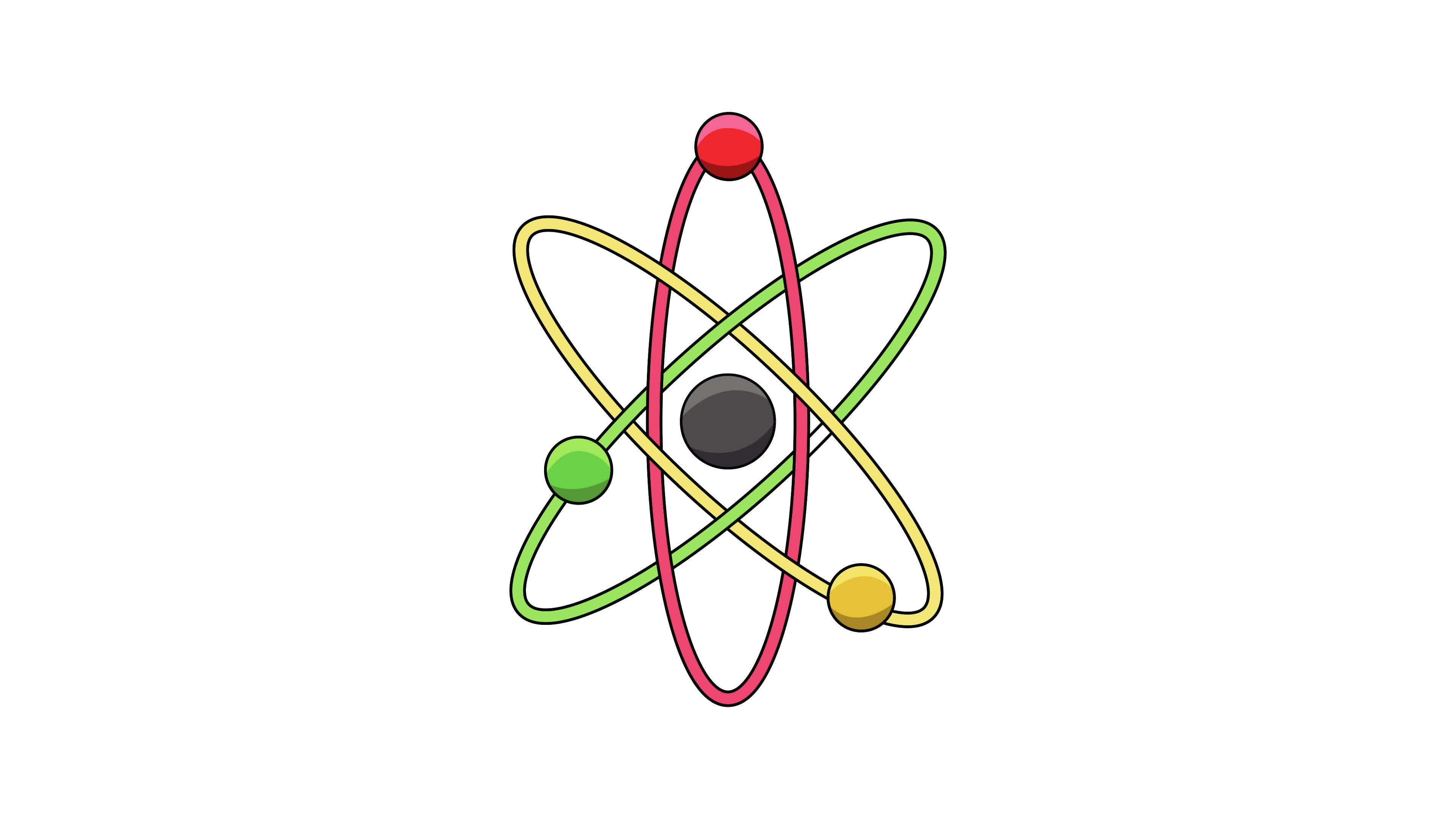 Animation forms an atom icon 35616383 Stock Video at Vecteezy