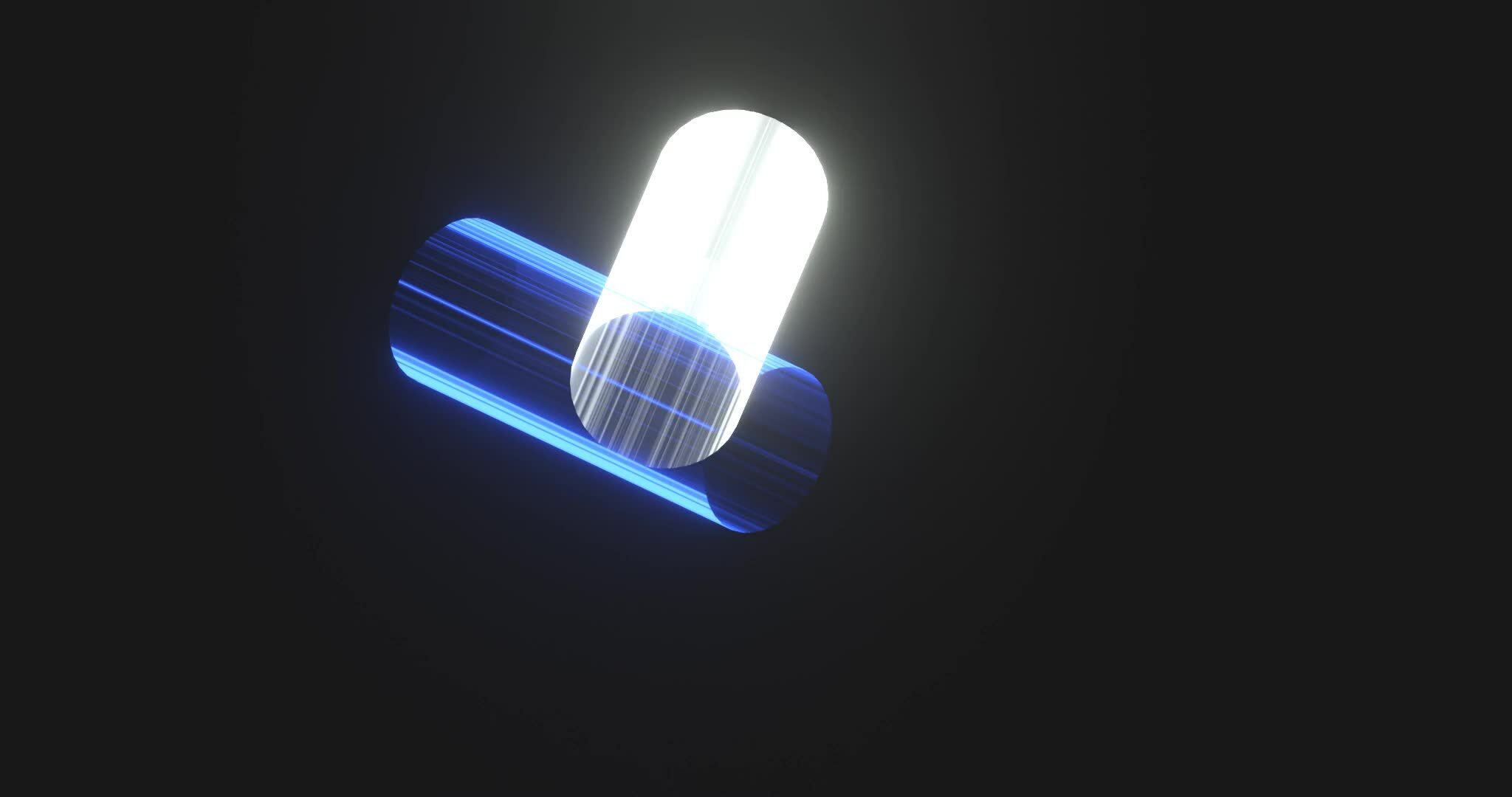 3d animation of hologram cylinders falling and bouncing on dark background 35622666 Stock Video ...