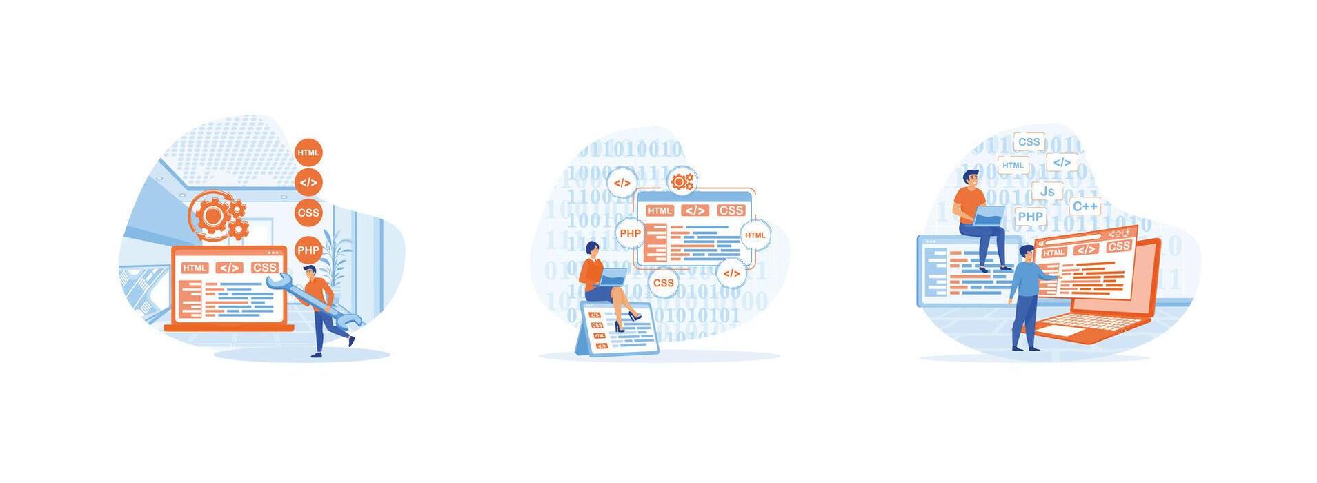 Programmer Code Vector Art, Icons, and Graphics for Free Download