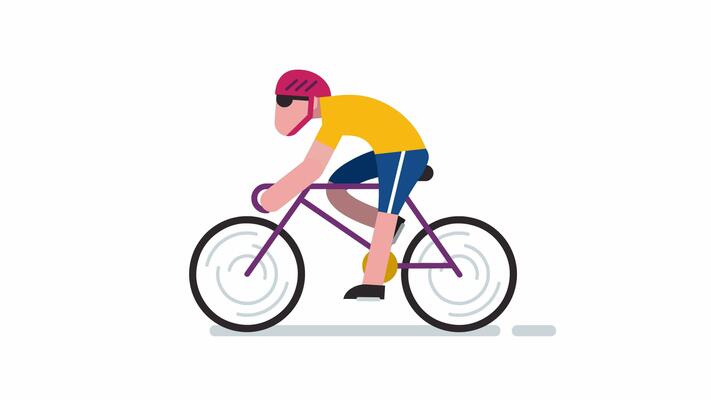 Cycling Animation Stock Video Footage for Free Download