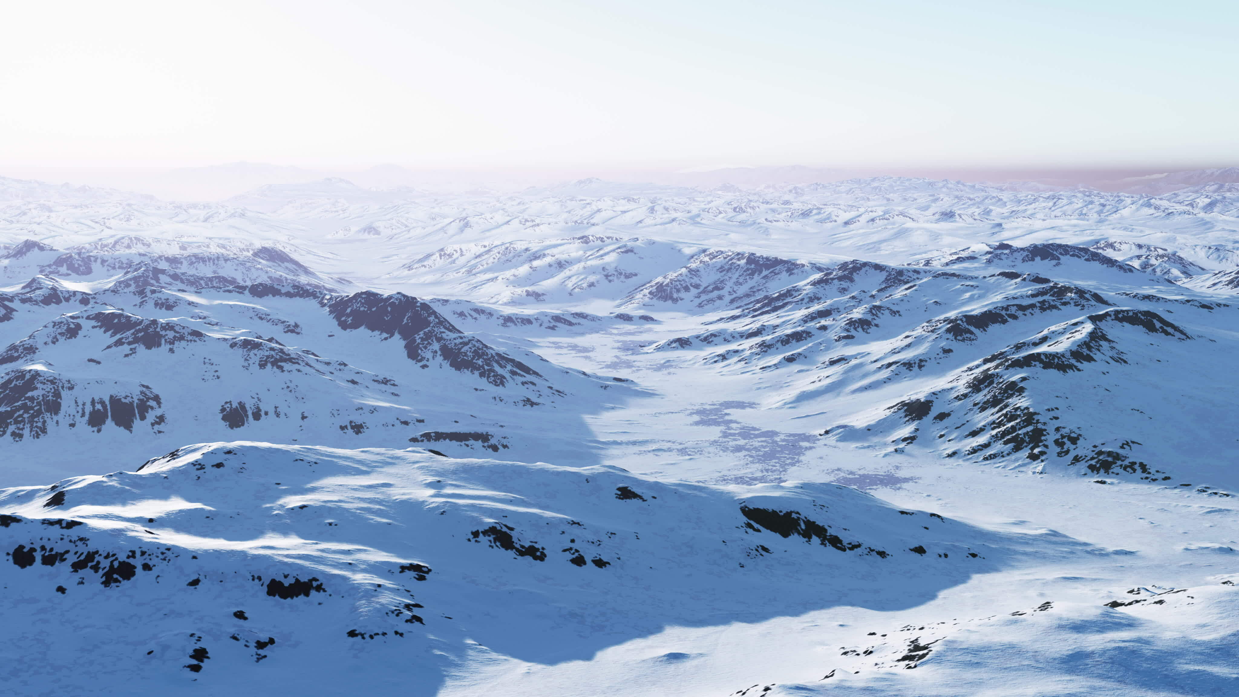 A stunning snow-covered mountain range 35683370 Stock Video at Vecteezy