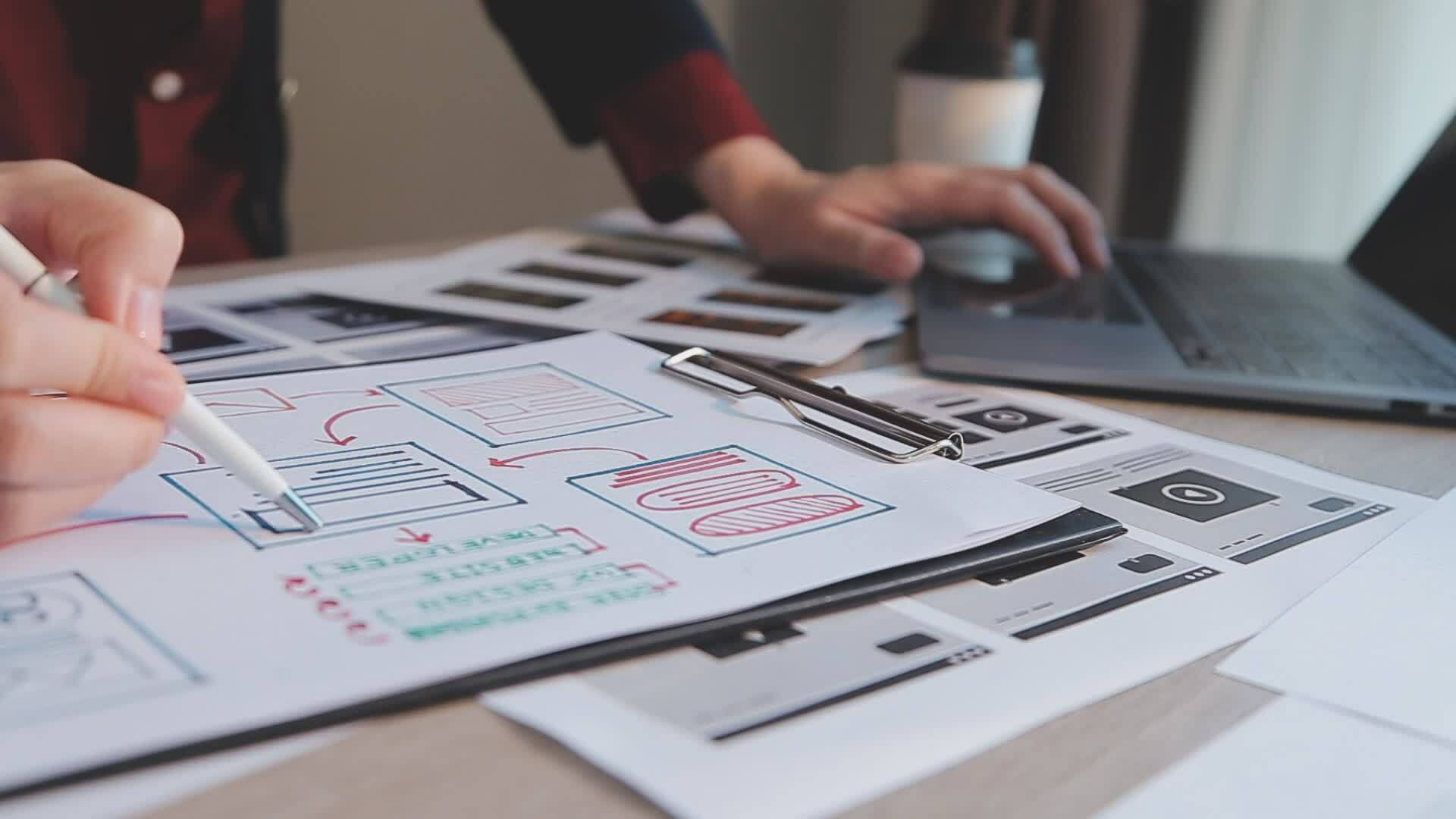 Programmer and Developer coding software application. 35683799 Stock ...