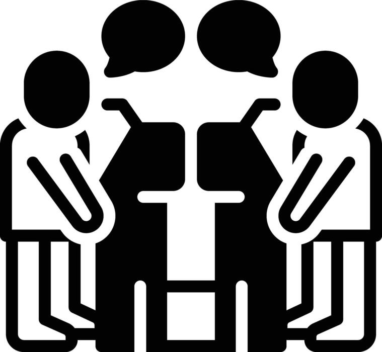 Group Meeting Icon Vector Art, Icons, and Graphics for Free Download