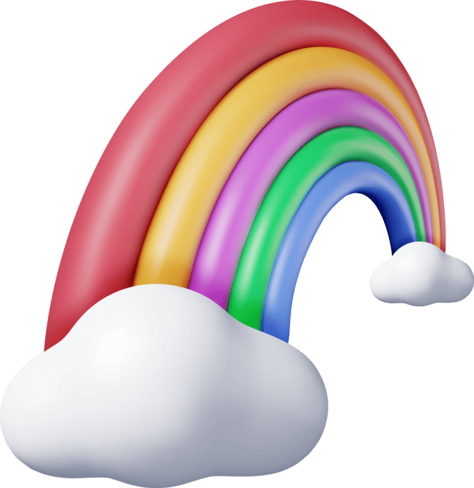 Rainbow Cartoon PNGs for Free Download