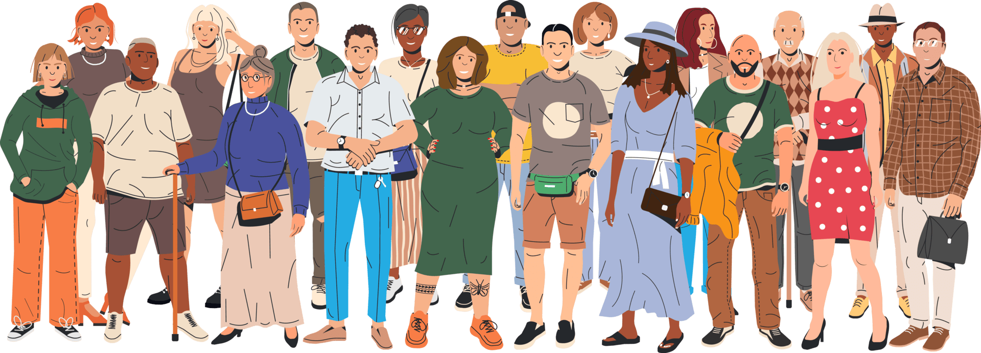 Diverse People PNGs for Free Download