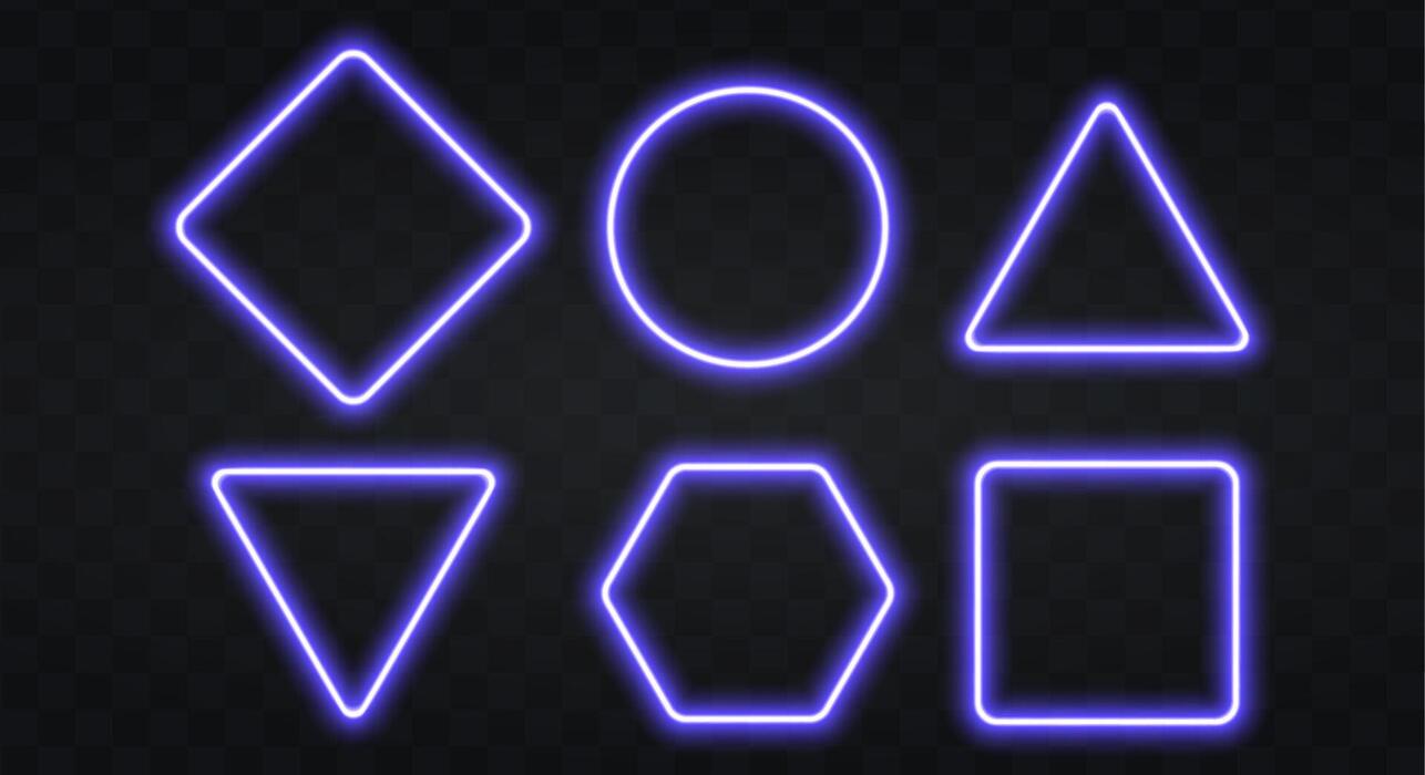 Neon Shapes Vector Art, Icons, and Graphics for Free Download