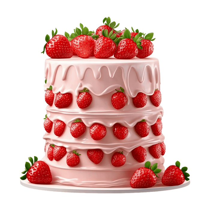 Strawberry Cake PNGs for Free Download