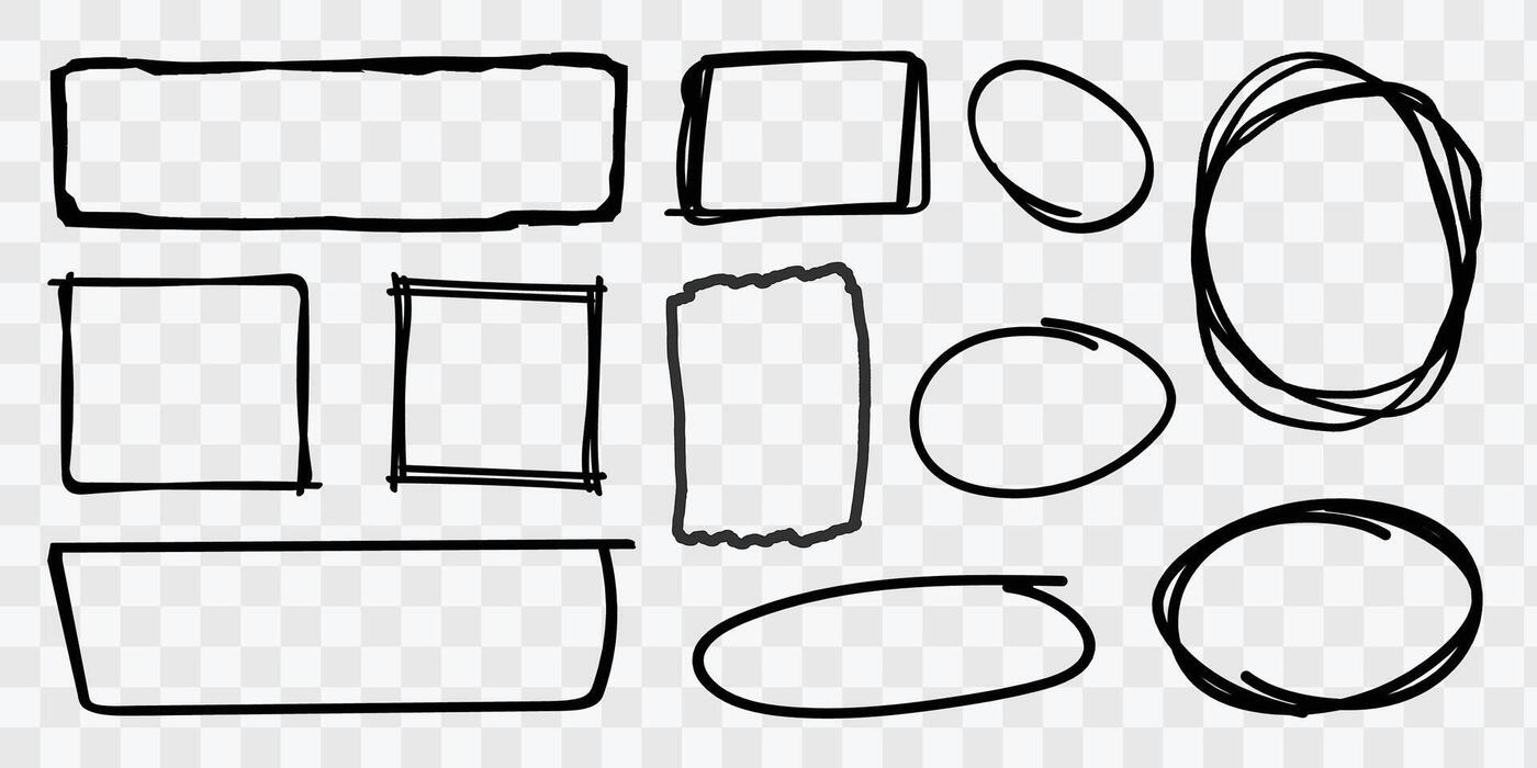 Doodle Rectangle Vector Art, Icons, and Graphics for Free Download