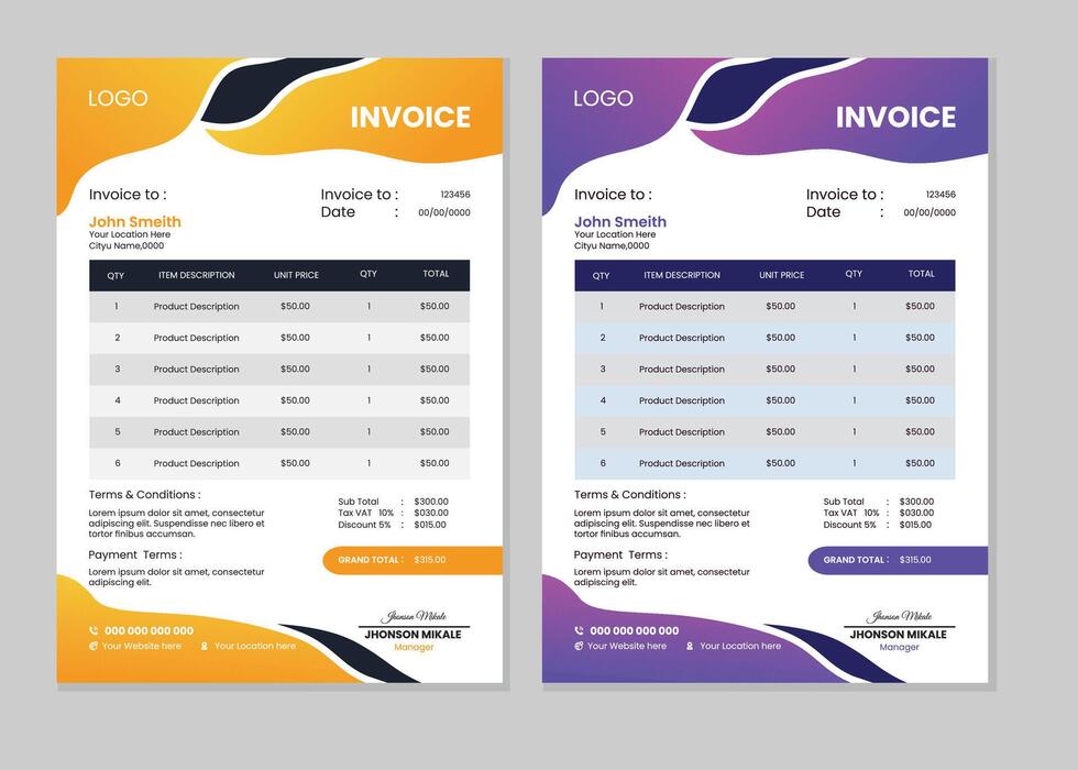 Invoice Header Vector Art Icons And Graphics For Free Download