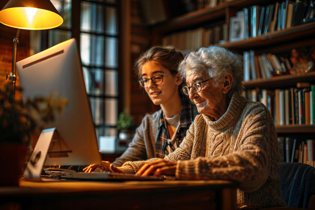 Elderly Computer Stock Photos, Images and Backgrounds for Free Download