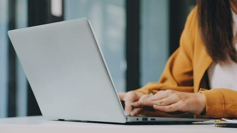 Person With Laptop Stock Video Footage for Free Download