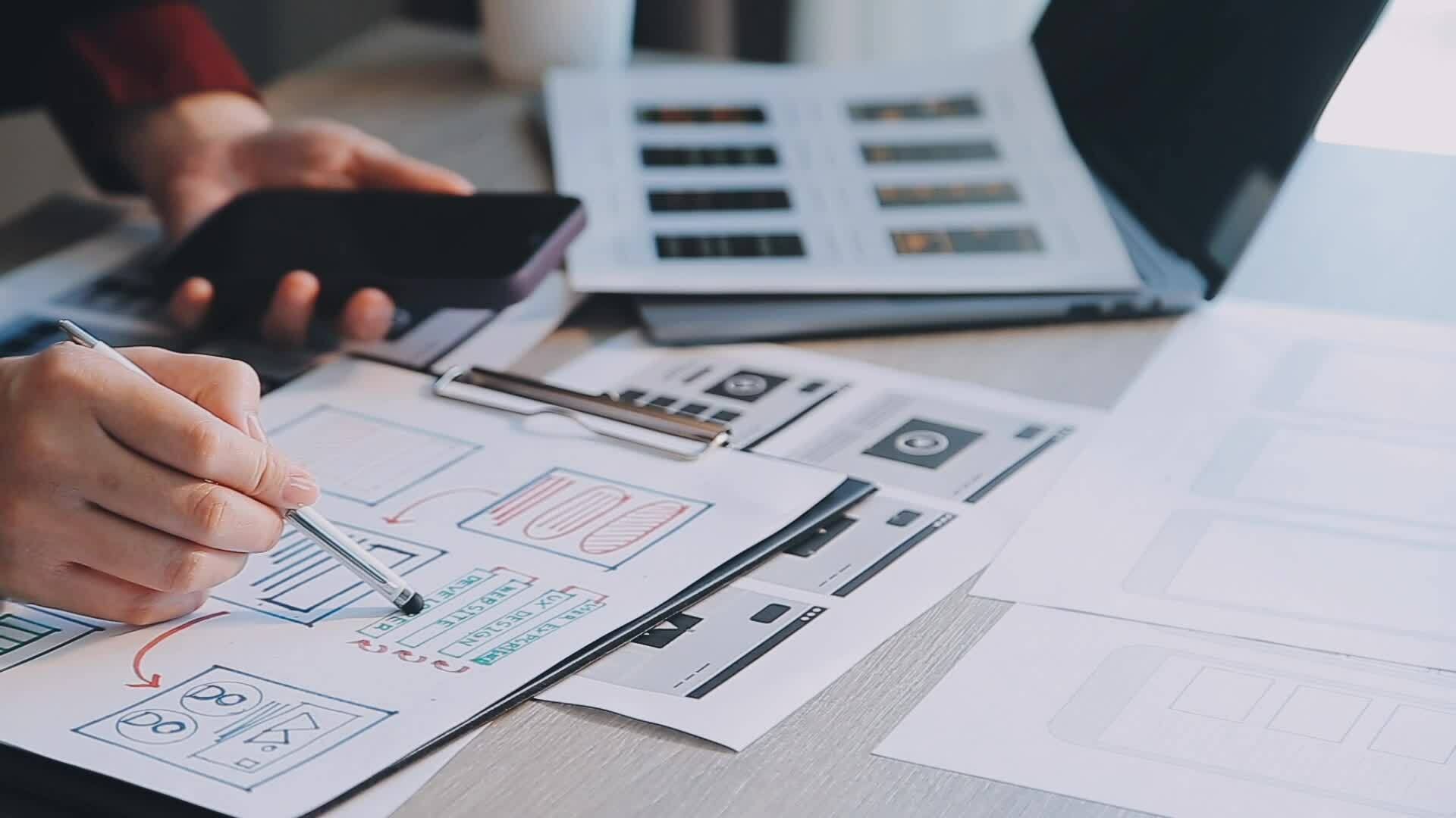 Programmer and Developer coding software application. 35887800 Stock ...