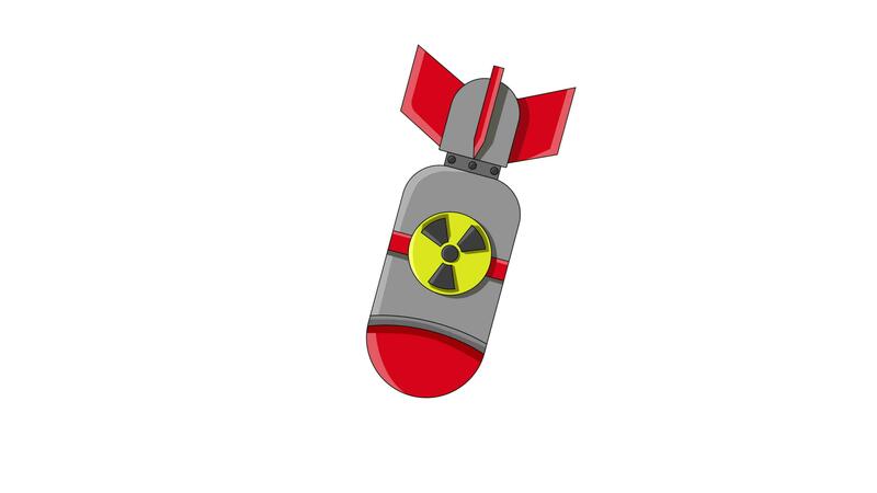 animated video of the nuclear bomb icon 35888300 Stock Video at Vecteezy