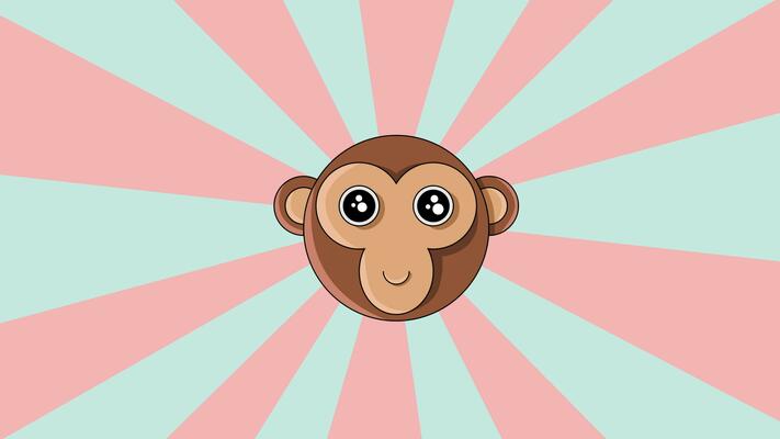 Monkey Animation Stock Video Footage for Free Download