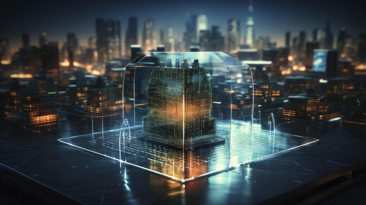Hologram Building Stock Photos, Images and Backgrounds for Free Download