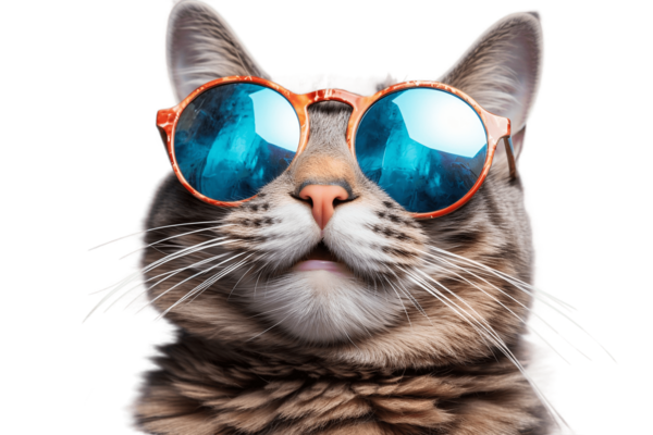 Cat With Glasses Pngs For Free Download