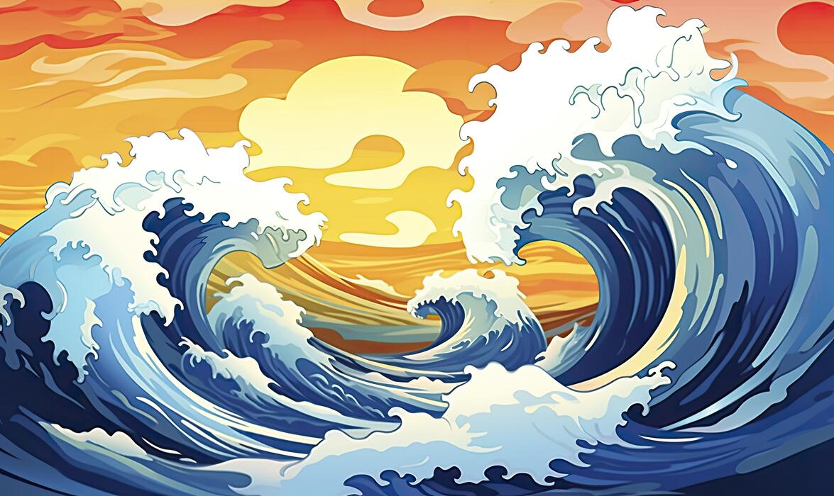 Ocean Waves Cartoon Stock Photos, Images and Backgrounds for Free Download