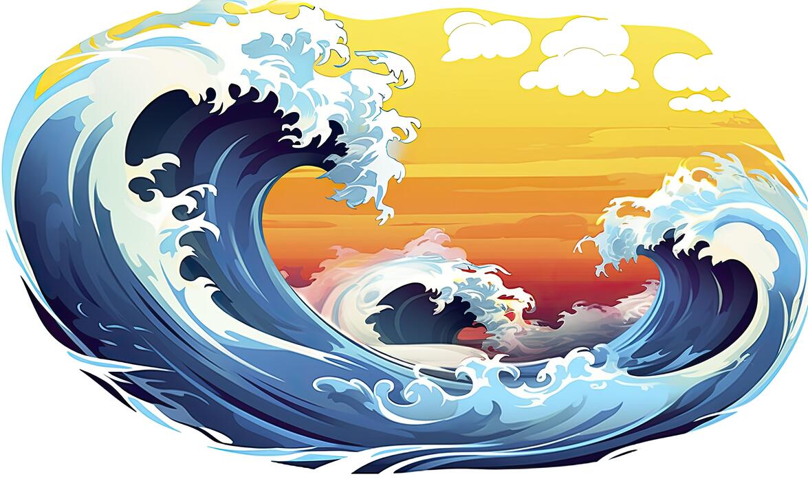 Ocean Waves Cartoon Stock Photos, Images and Backgrounds for Free Download