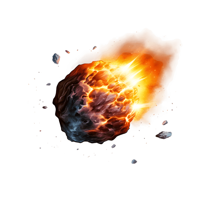 Meteorito PNG para descargar gratis
