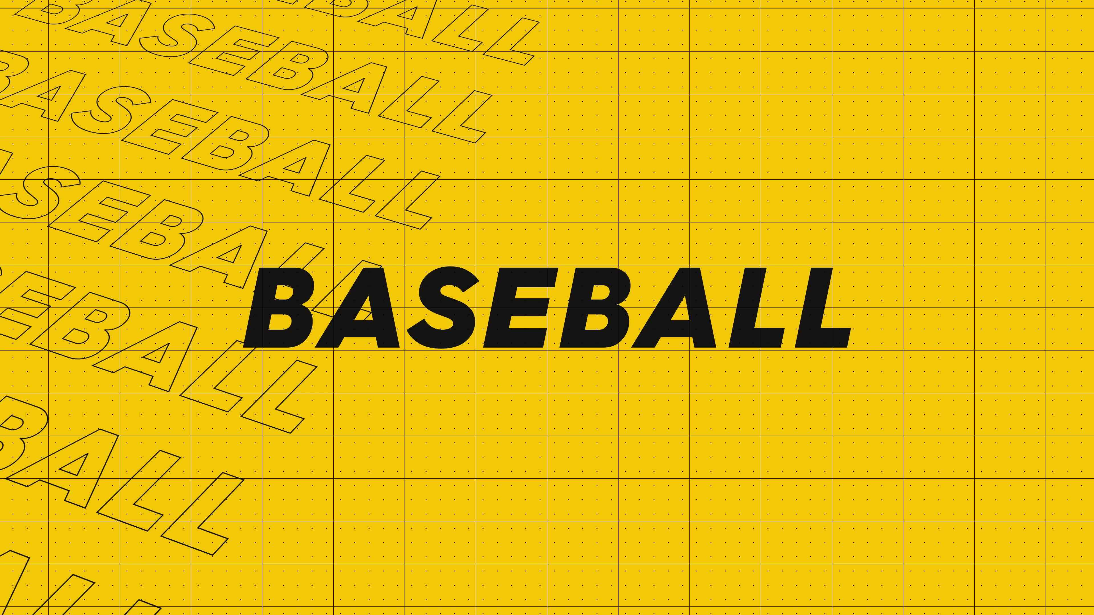 Baseball yellow orange promo title page dynamic animation loop. Rows ...