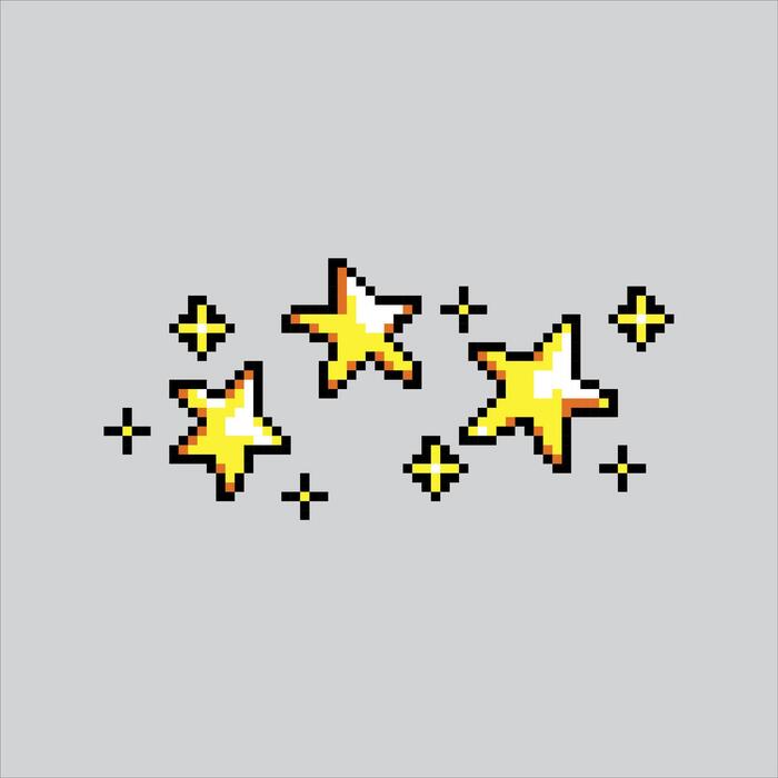 Pixelated Star Vector Art, Icons, and Graphics for Free Download