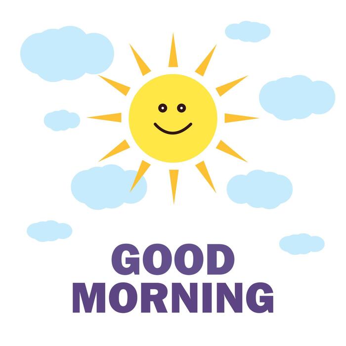 Good Morning Sticker Vector Art, Icons, and Graphics for Free Download
