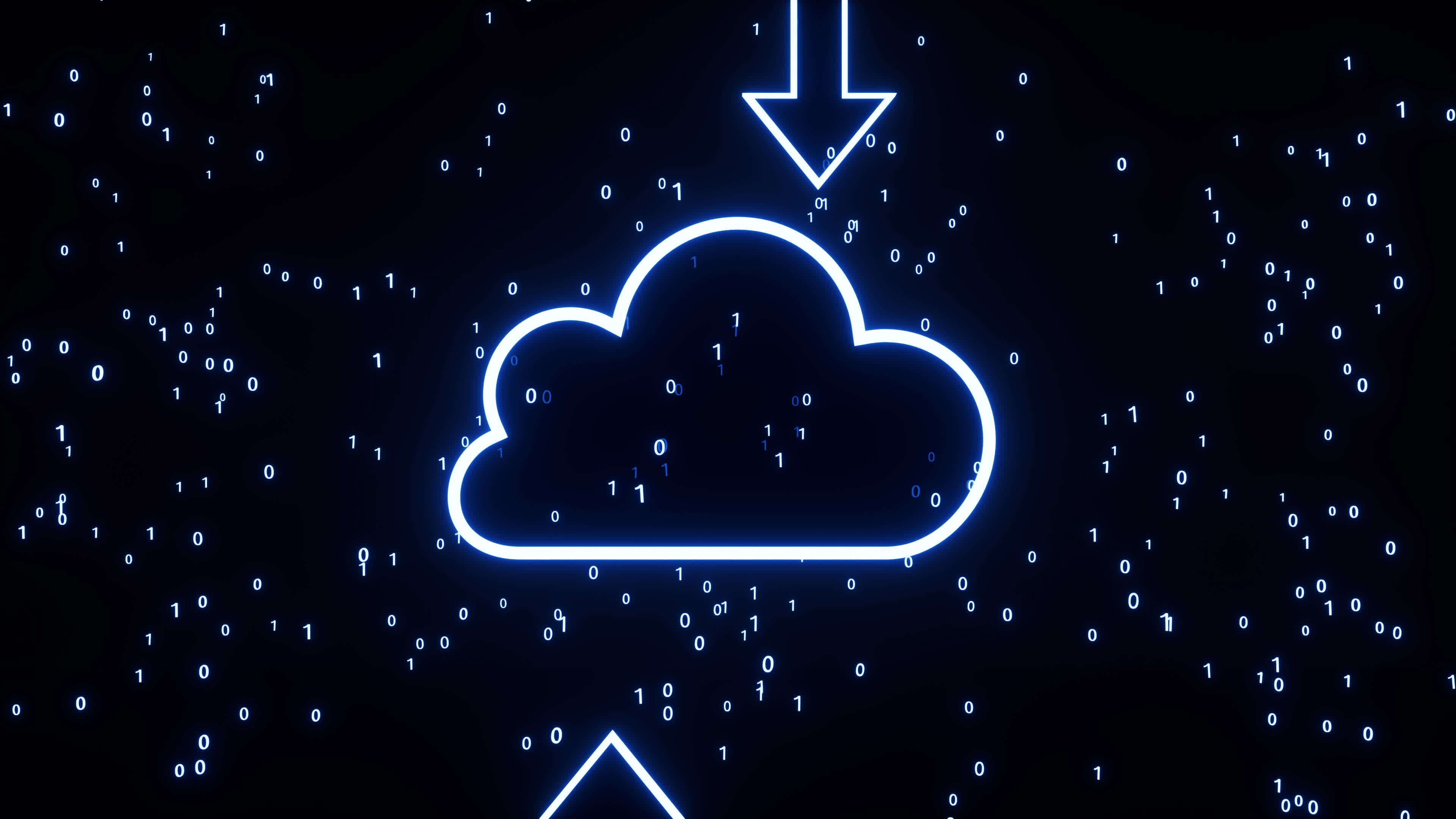 Cloud computing and binary code, 3d rendering. 36018490 Stock Video at Vecteezy
