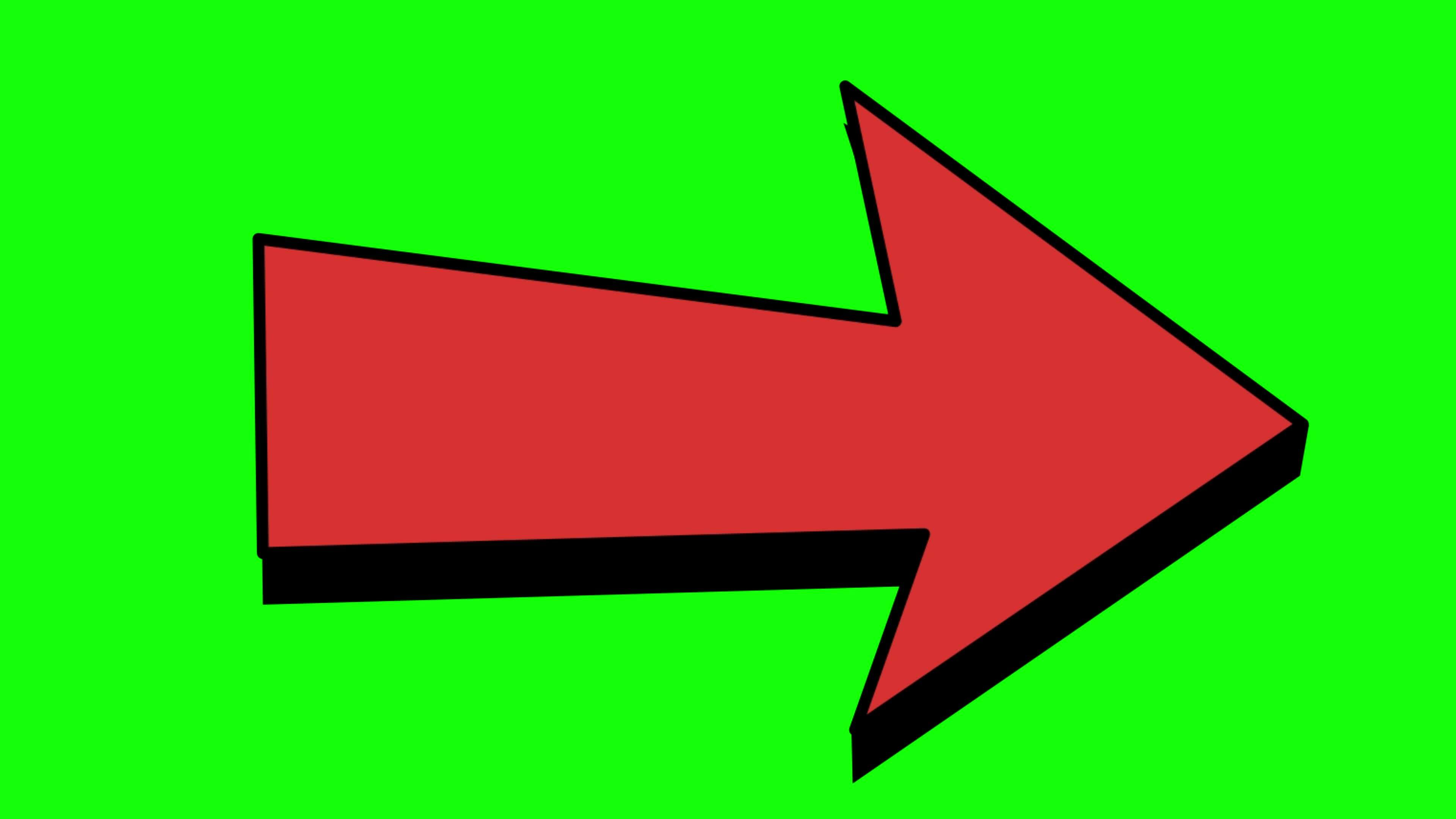 Chroma Key Arrow Stock Video Footage For Free Download