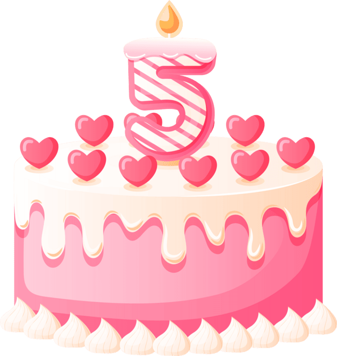5th Birthday PNGs for Free Download