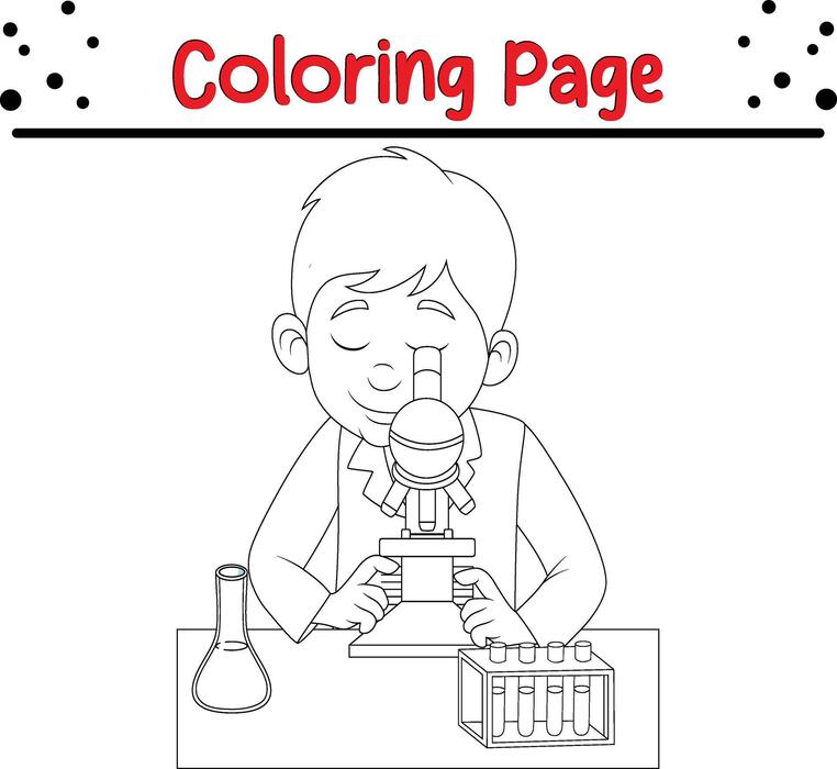 Science Coloring Page Vector Art, Icons, and Graphics for Free Download