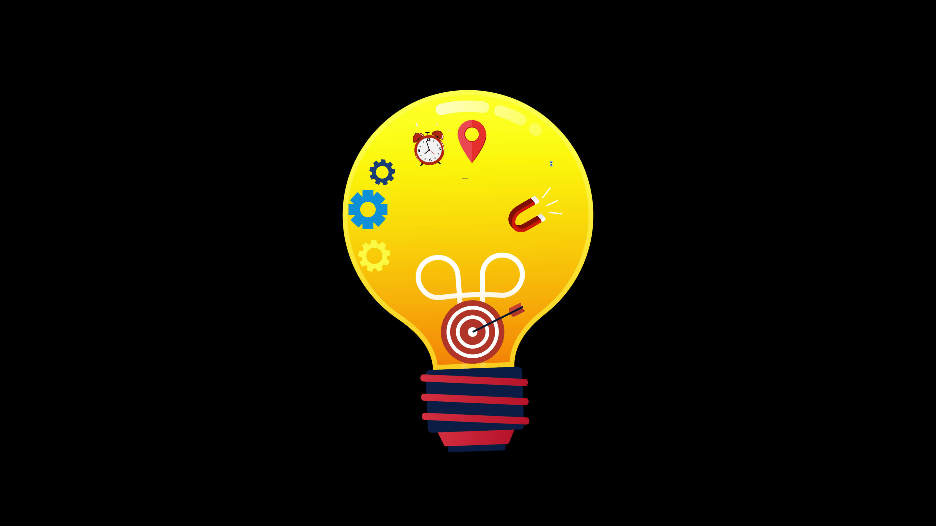 Light Bulb Animated Stock Video Footage for Free Download