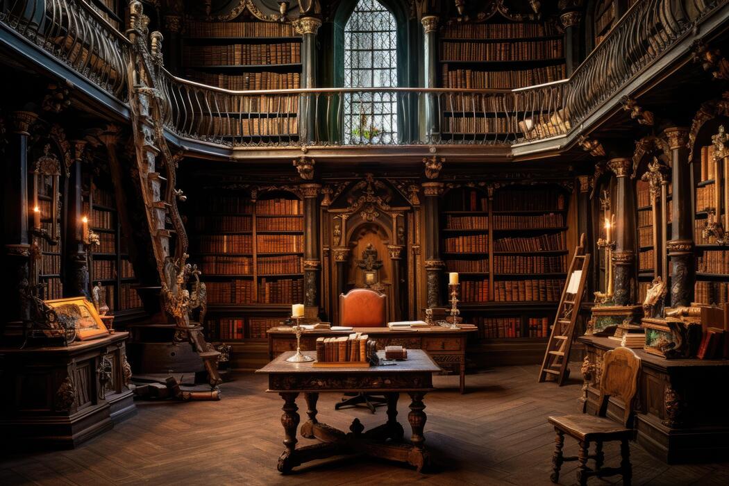 Ancient Library Stock Photos, Images and Backgrounds for Free Download