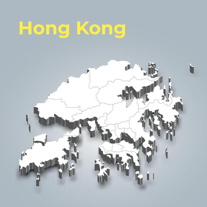 Hong Kong Map Vector Art, Icons, and Graphics for Free Download