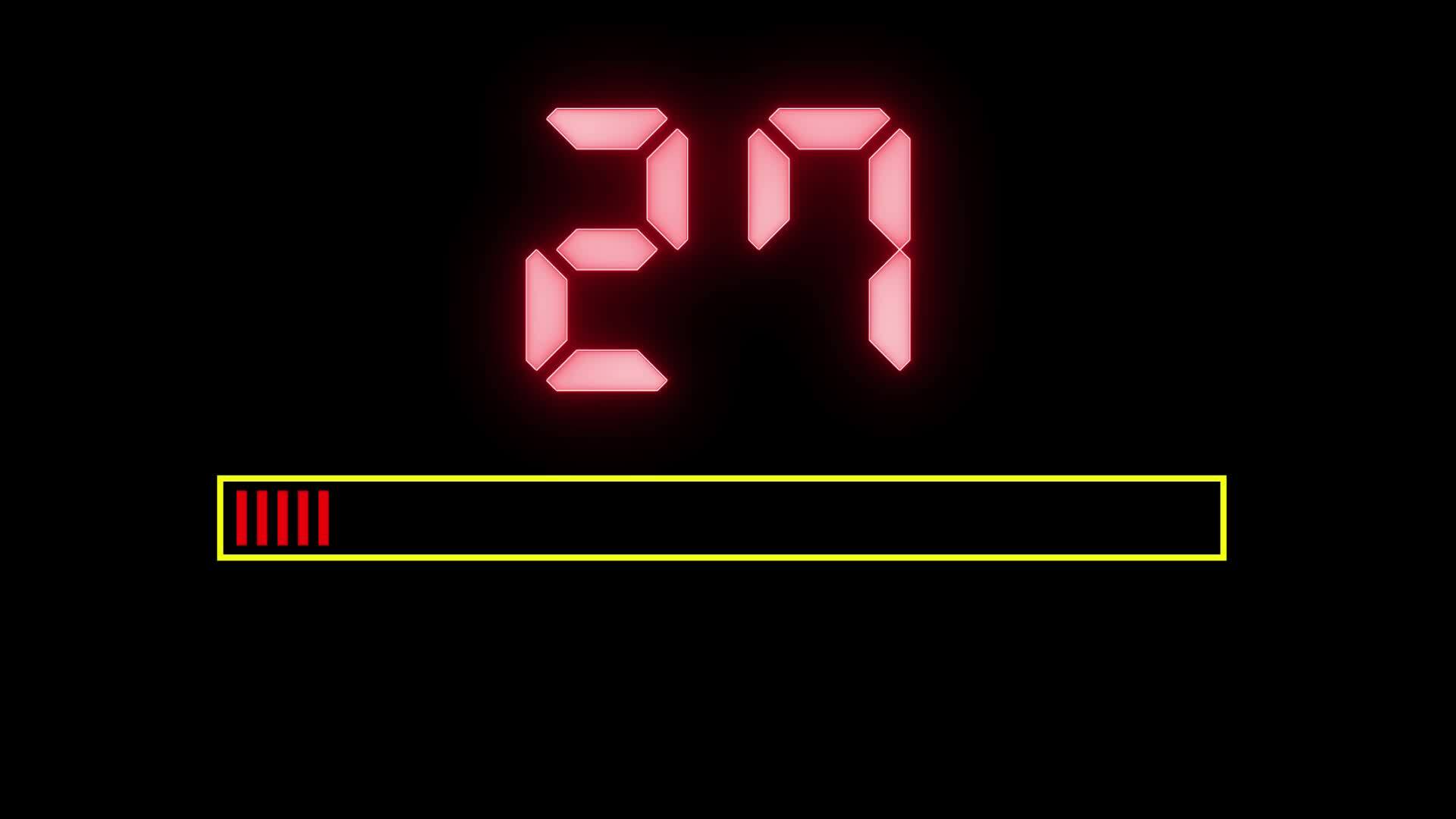 Thirty Seconds Countdown Timer With Horizontal Progress Bar 36132546 Stock Video At Vecteezy