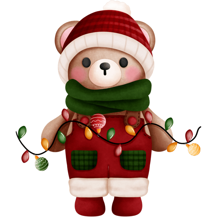 Christmas Bear PNGs for Free Download