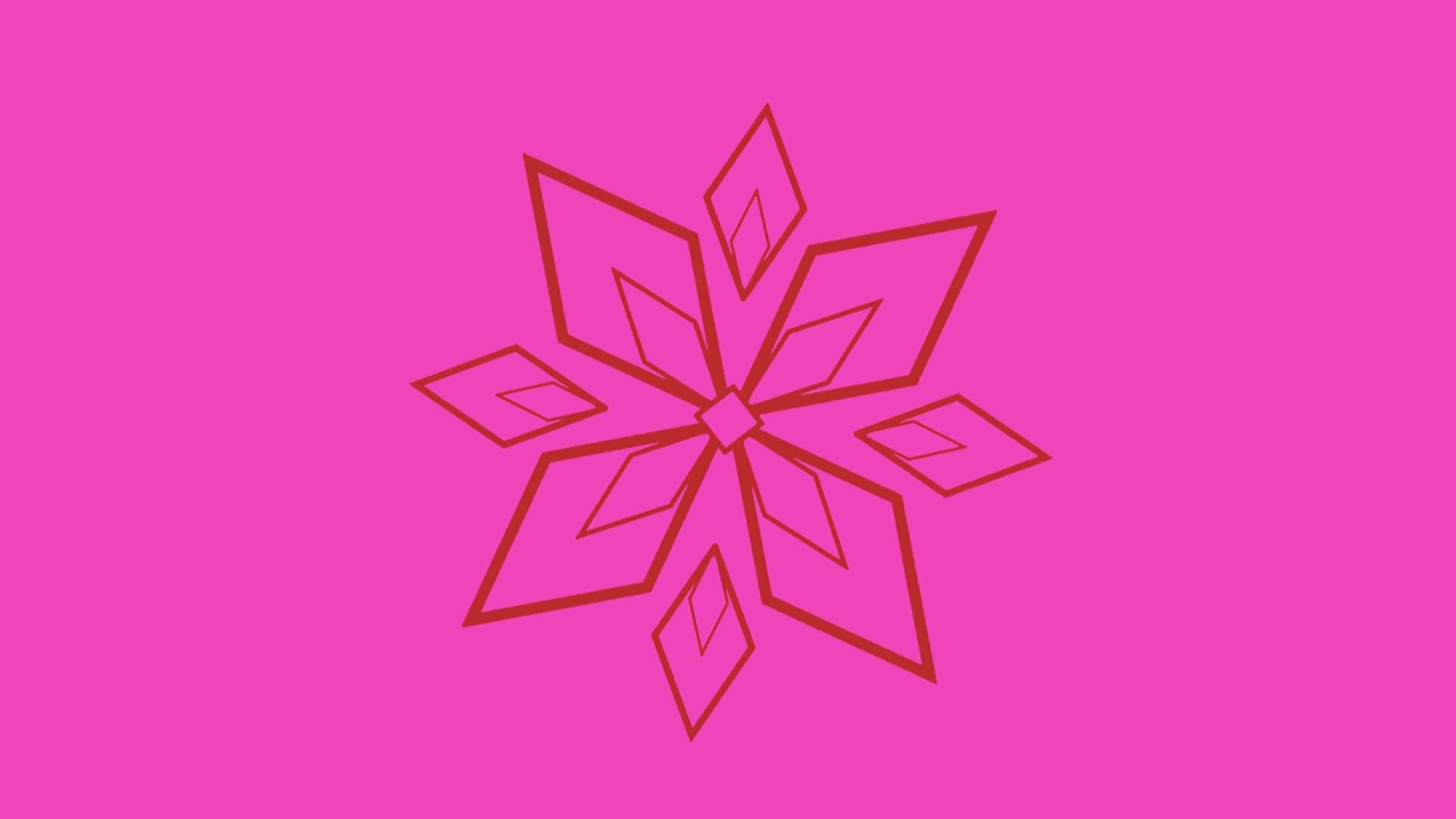 2d animated snowflake 36138910 Stock Video at Vecteezy