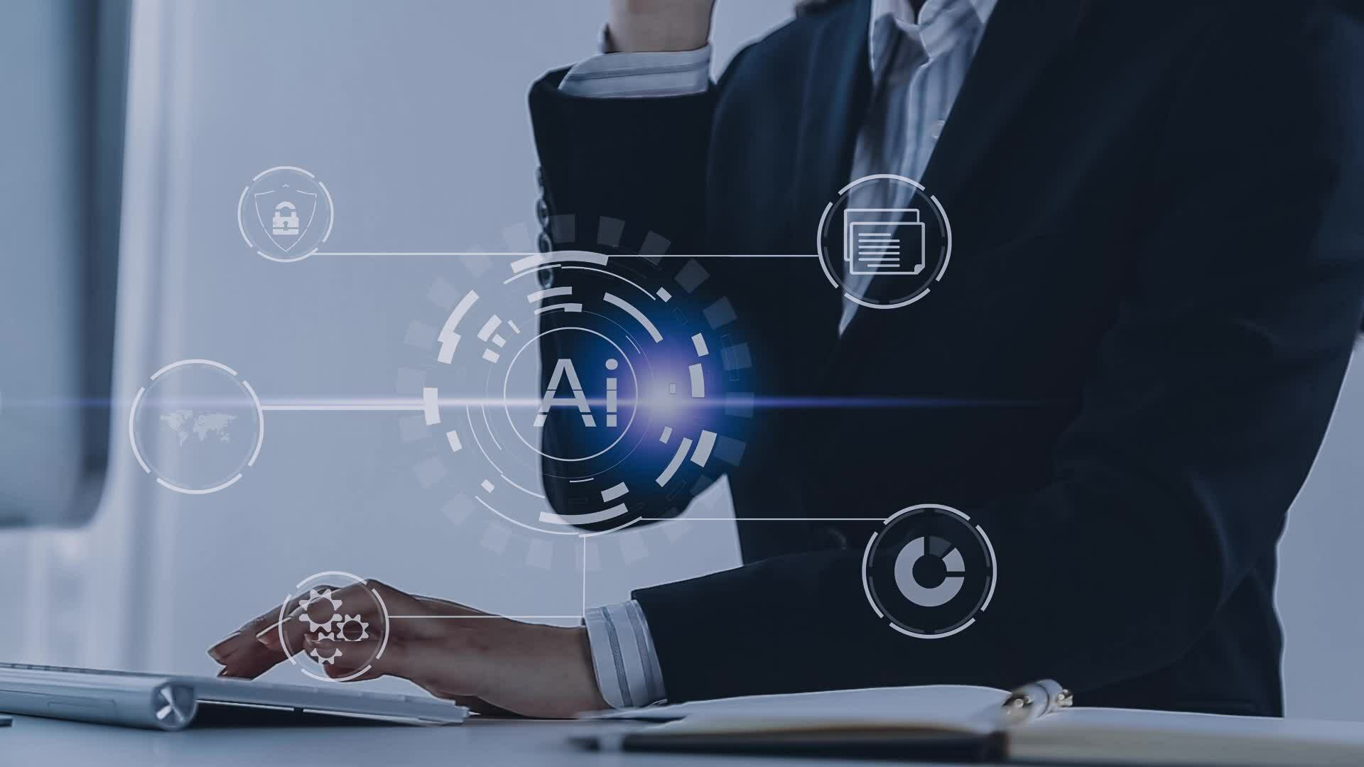 AI, Artificial Intelligence, technology smart robot AI, artificial intelligence by enter command ...