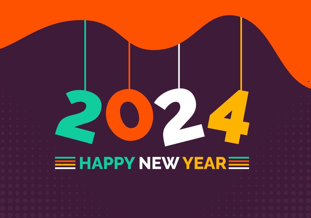 Happy New Year Typography Vector Art, Icons, and Graphics for Free Download