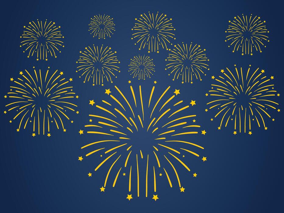 Yellow Fireworks Vector Art, Icons, and Graphics for Free Download